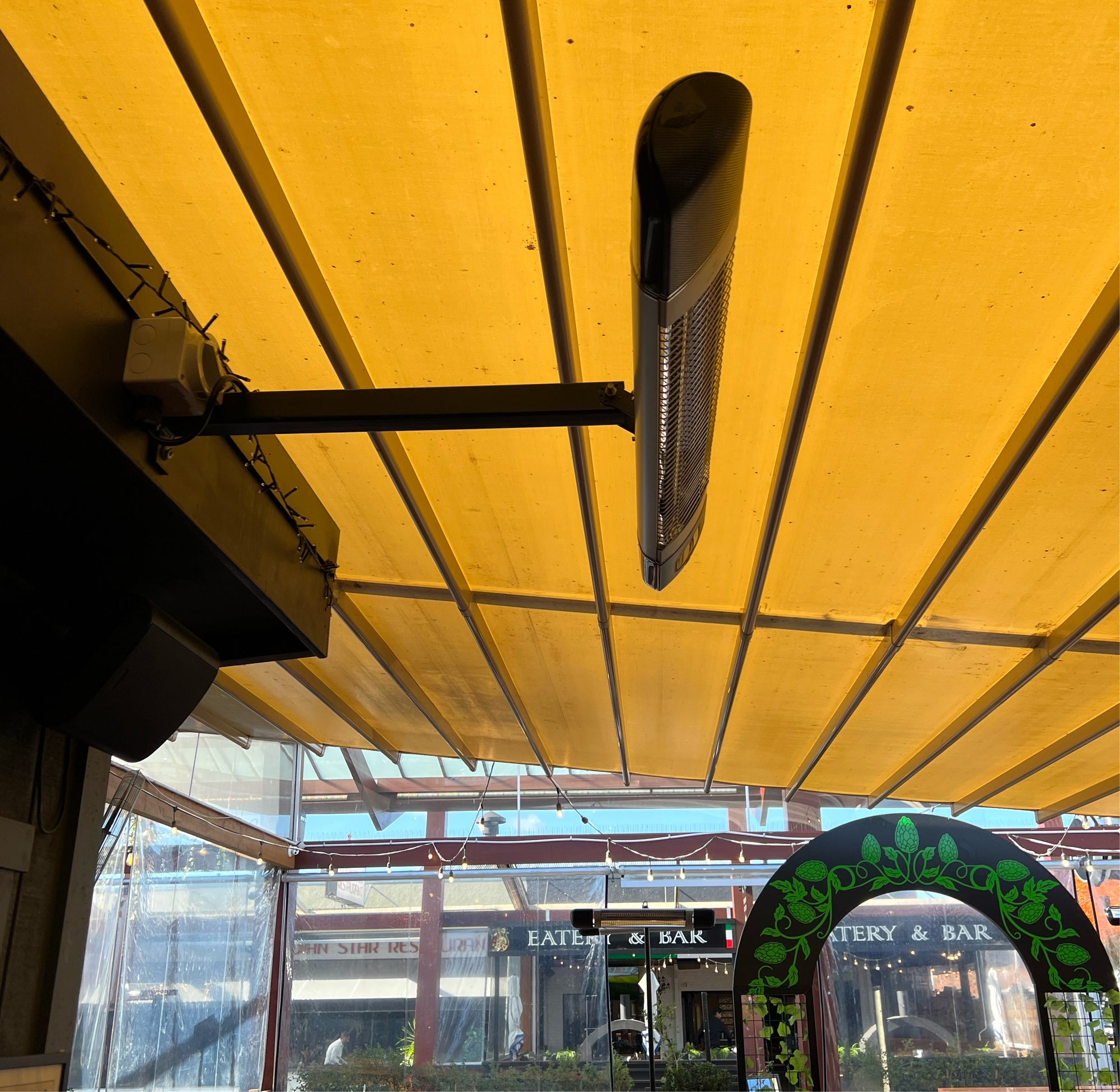 Radiant Electric Carbon Heater - all weather design for indoors or ...