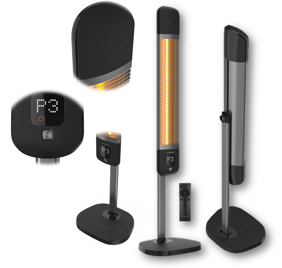 Radiant Electric Carbon Heater - all weather design for indoors or ...