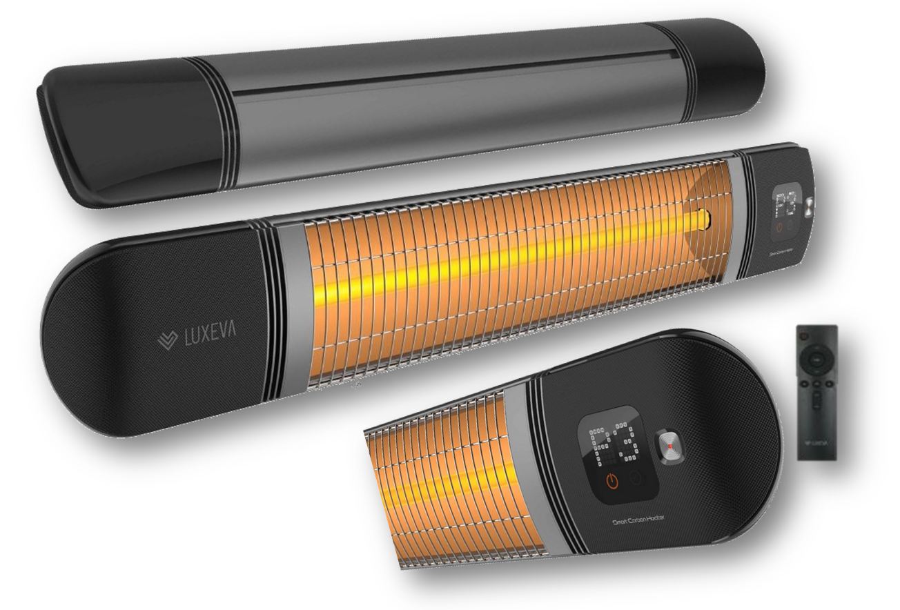 LUXEVA - 230V, Wall Mounted Carbon Heater, with Remote Control – Heatme ...